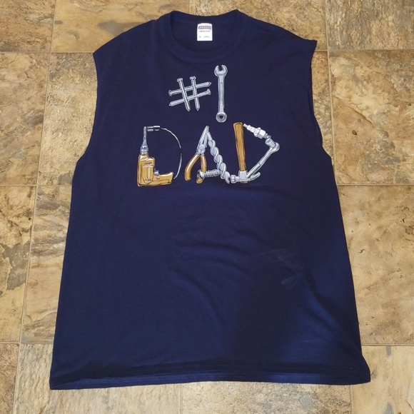 Jerzees | Shirts | New Graphic Dad Tank | Poshmark